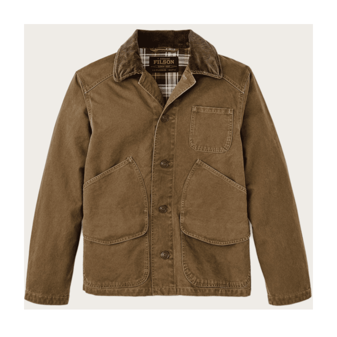 Boutique FILSON PARIS, FILSON FRANCE, FiLSON Tin Cloth Short Lined ...